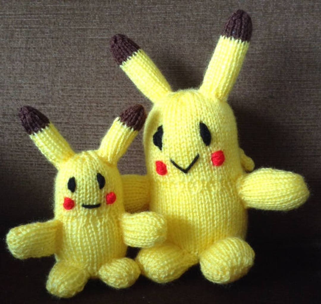 Pokémon Pikachu Toy Knitting Pattern by Elaine Munn - Etsy