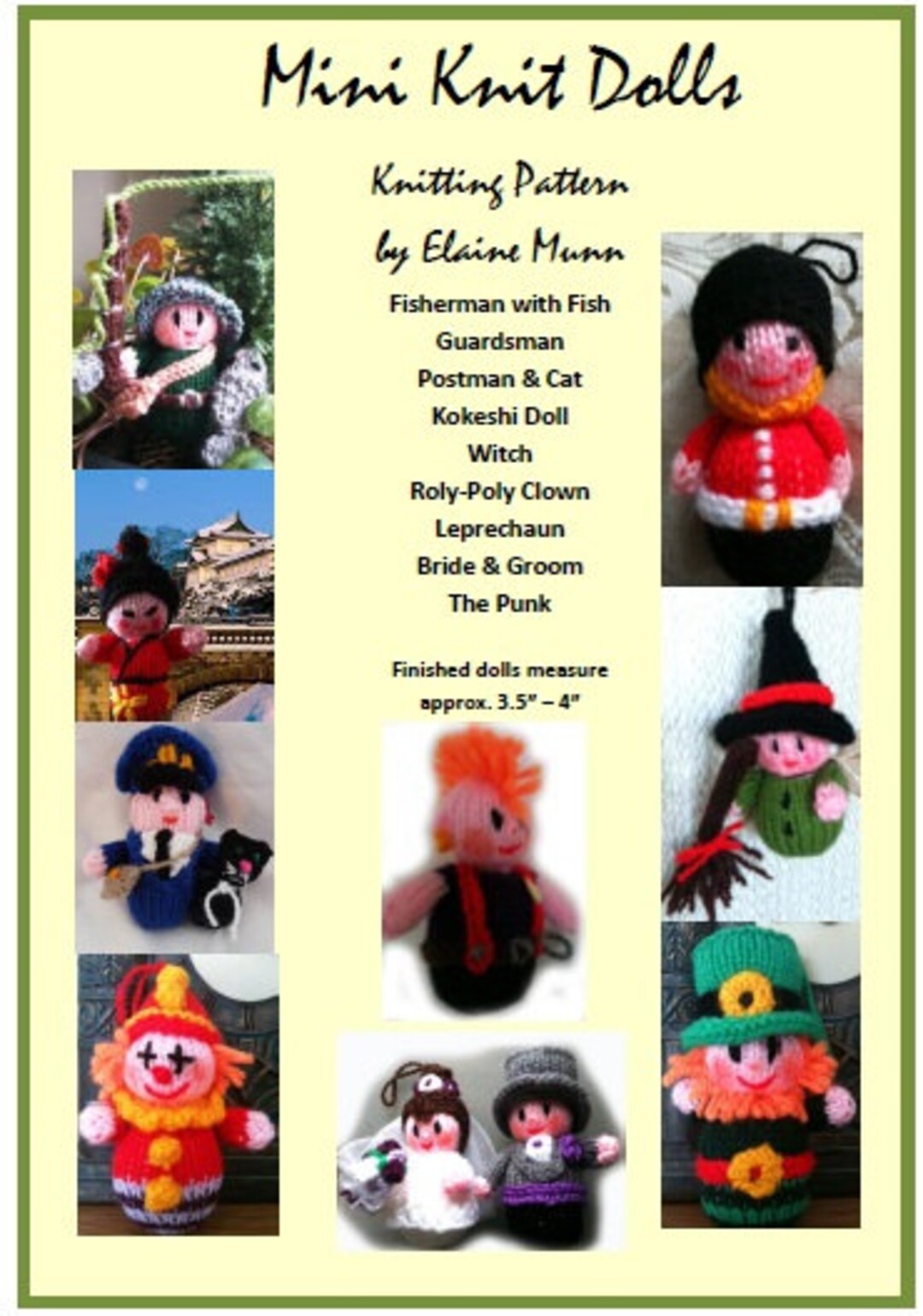 The Mini Knits Doll Knitting Pattern - Etsy