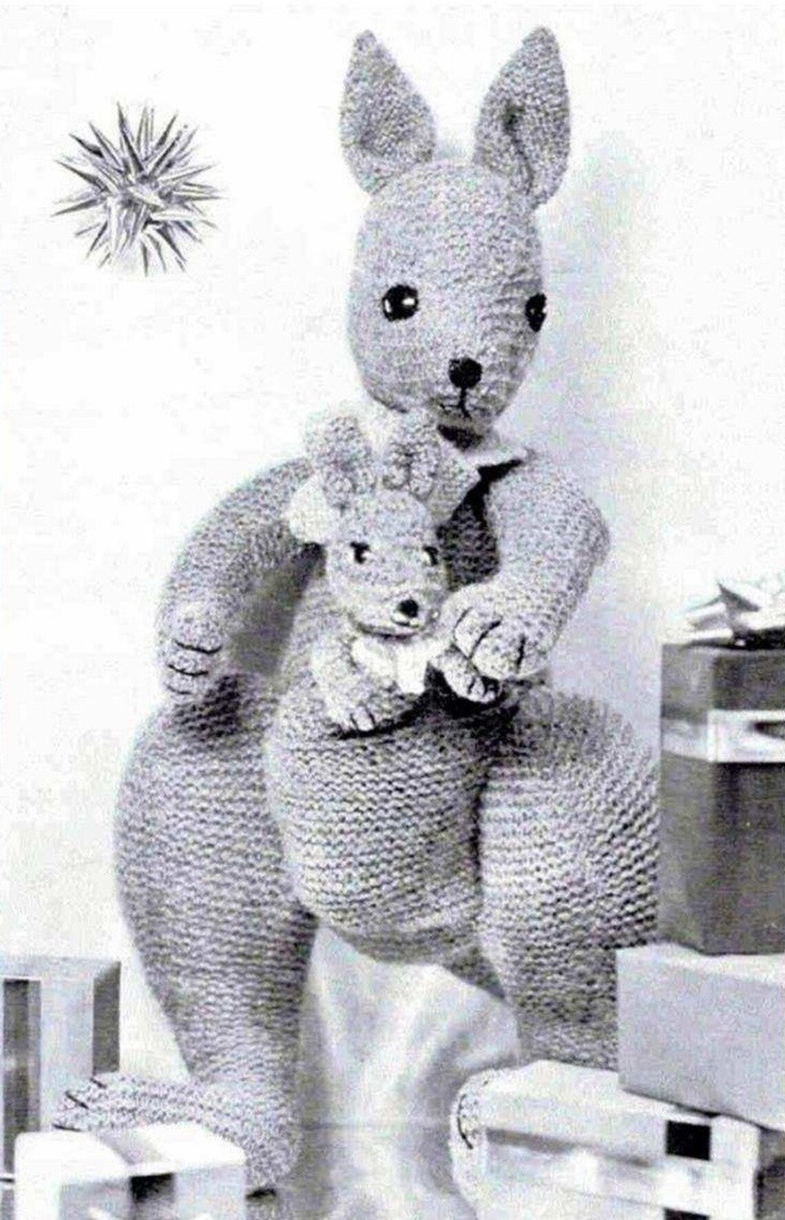 The Mother & Baby Kangaroo Knitting Pattern Vintage - Etsy