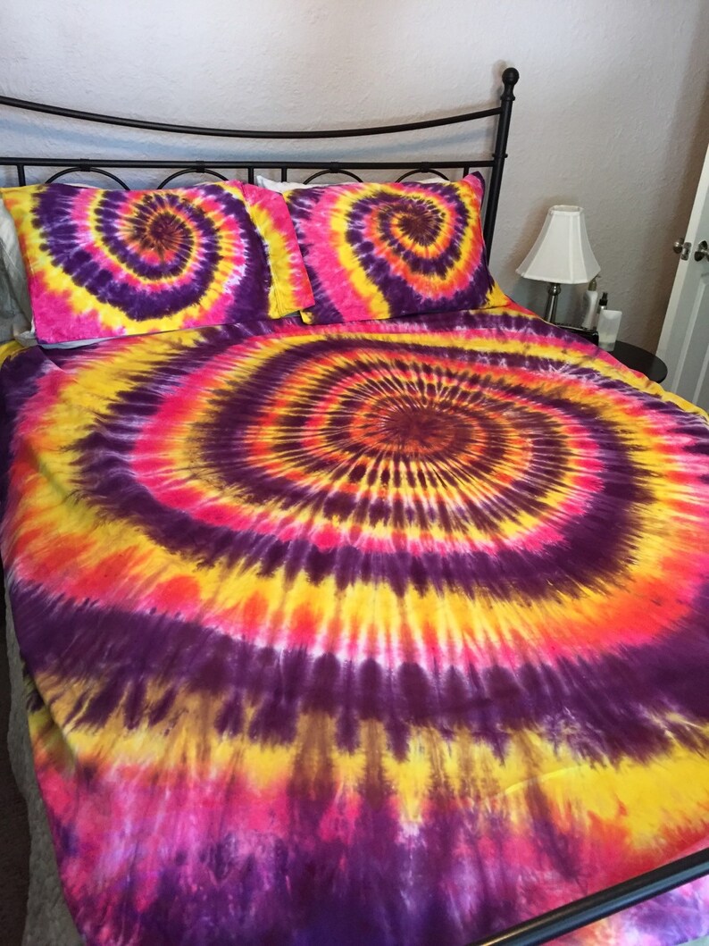 Tie Dye Sheets Tie Dye Duvet Cover Unique Gift Idea Sheet - Etsy