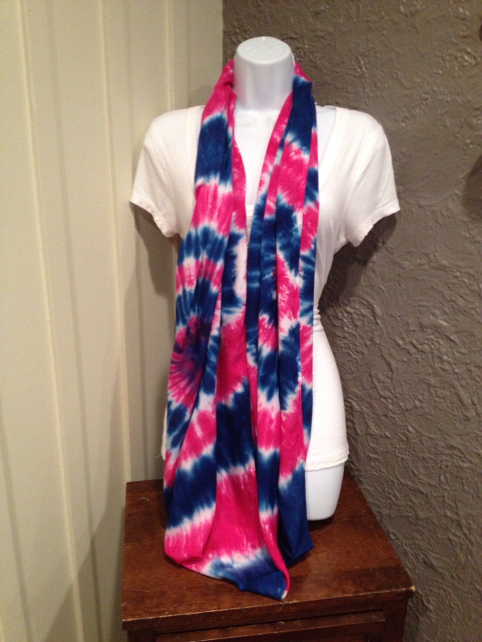 Tye Dye Scarf Tie Dyed Infinity Scarf Hand Dyed Rayon Scarf - Etsy