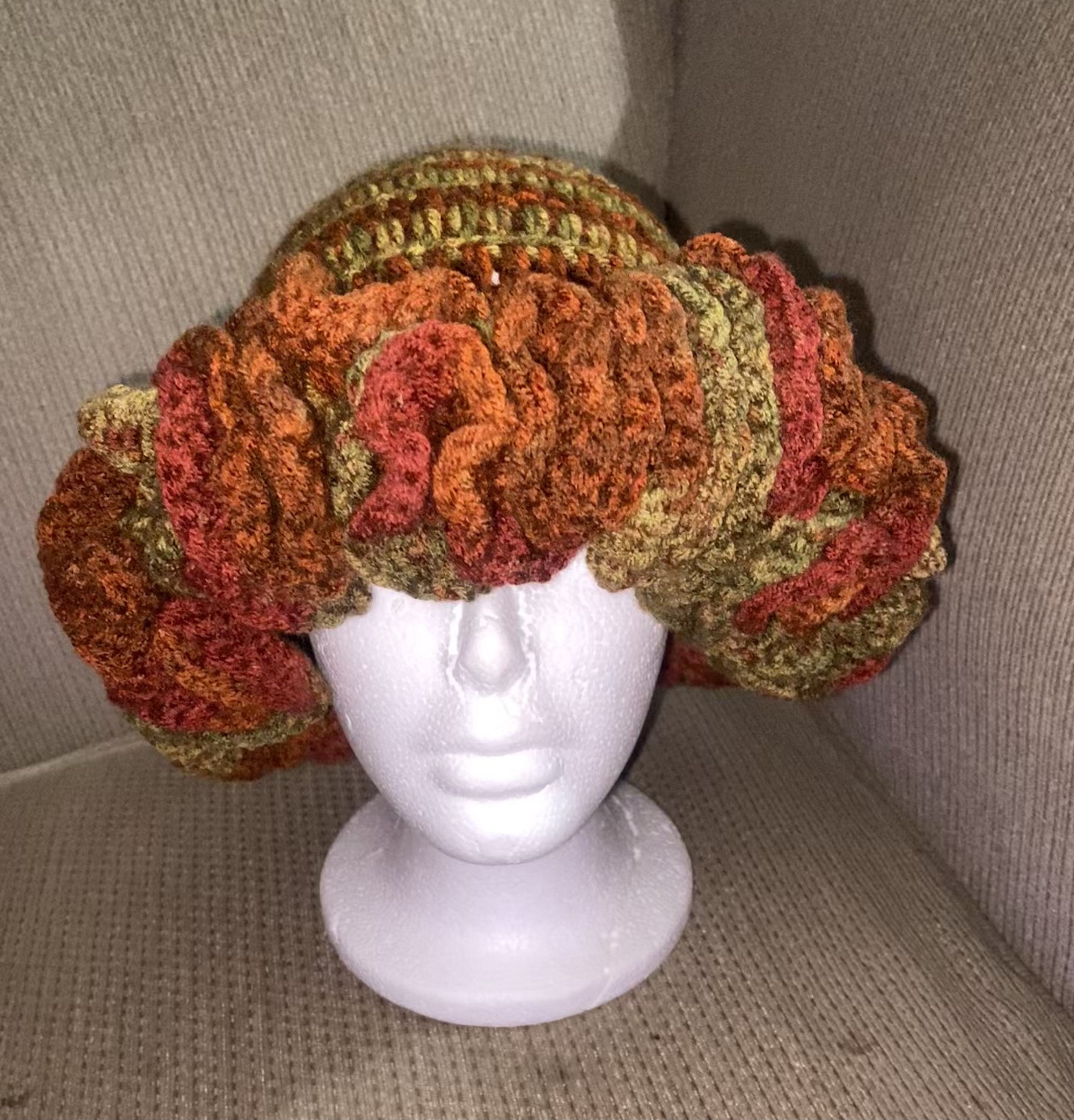 Handmade Crochet Ruffle Hat - Etsy