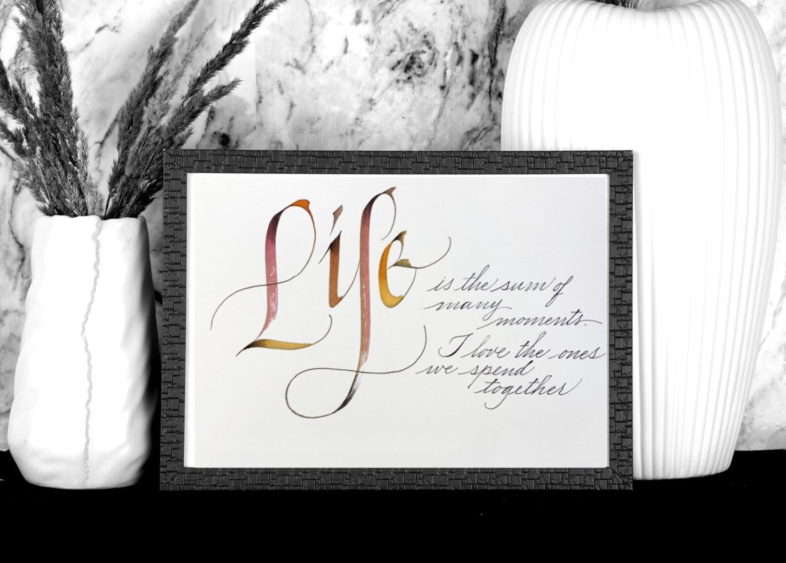 Calligraphy Quote Art Print Handwritten Artwork Artful Wall Art ...