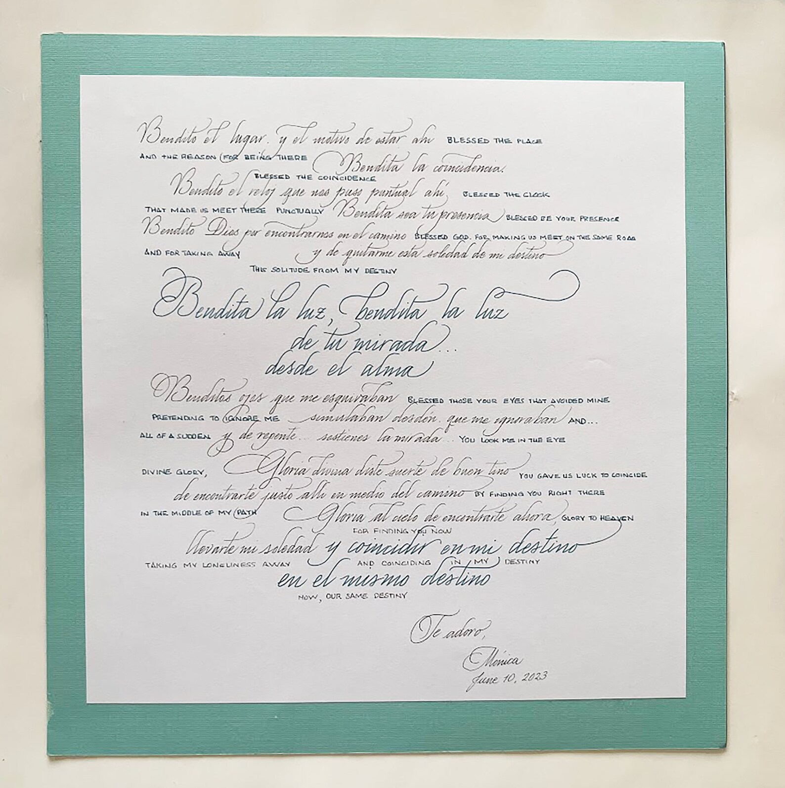 Handwritten Love Letter Custom Calligraphy Service Personalized Love ...