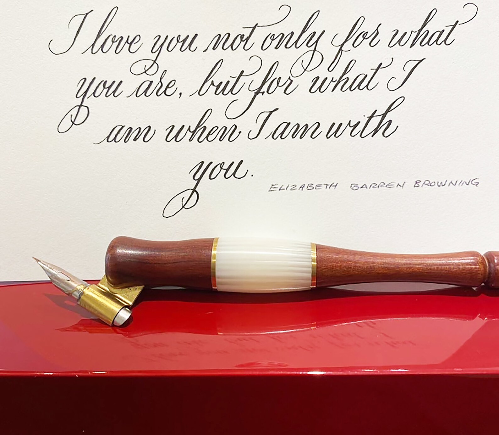 Custom Calligraphy Letter, Personalized Artwork for Anniversary Gift ...