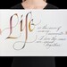 Calligraphy Quote Art Print Handwritten Artwork Artful Wall Art ...
