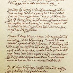 Handwritten Love Letter Custom Calligraphy Service Personalized Love ...