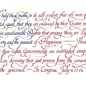 Custom Calligraphy Letter, Personalized Artwork for Anniversary Gift ...