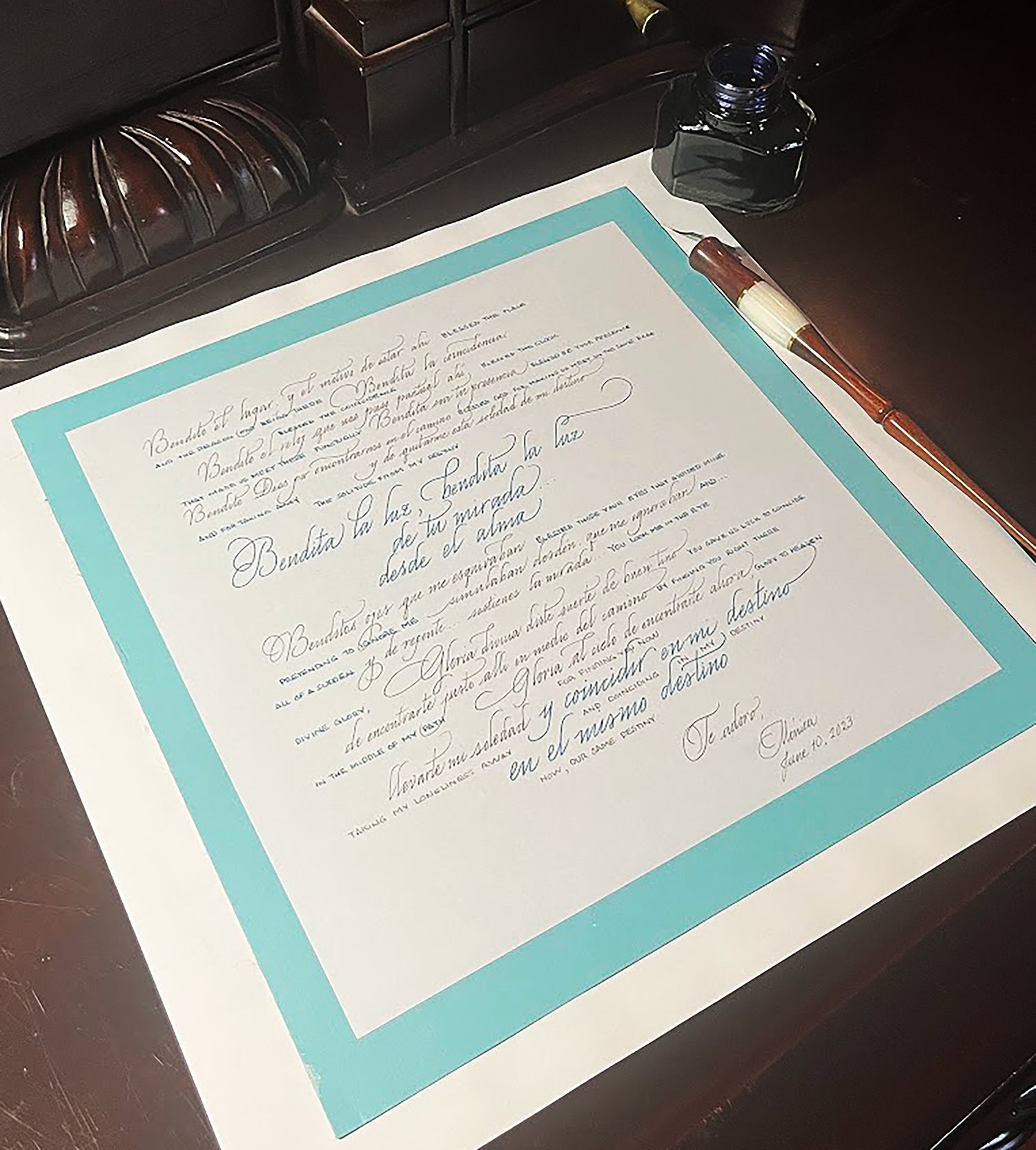 Handwritten Love Letter Custom Calligraphy Service Personalized Love ...