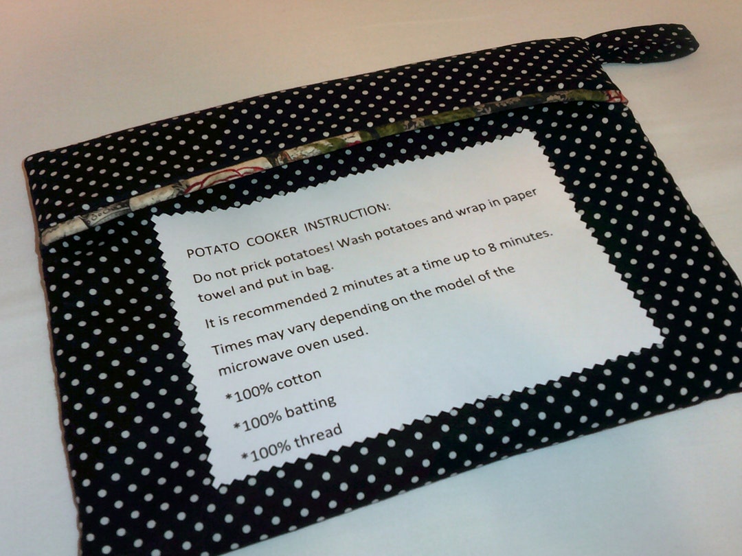 Large Microwave Potato Bag -potato Express Pouch-perfect Potato in Just ...