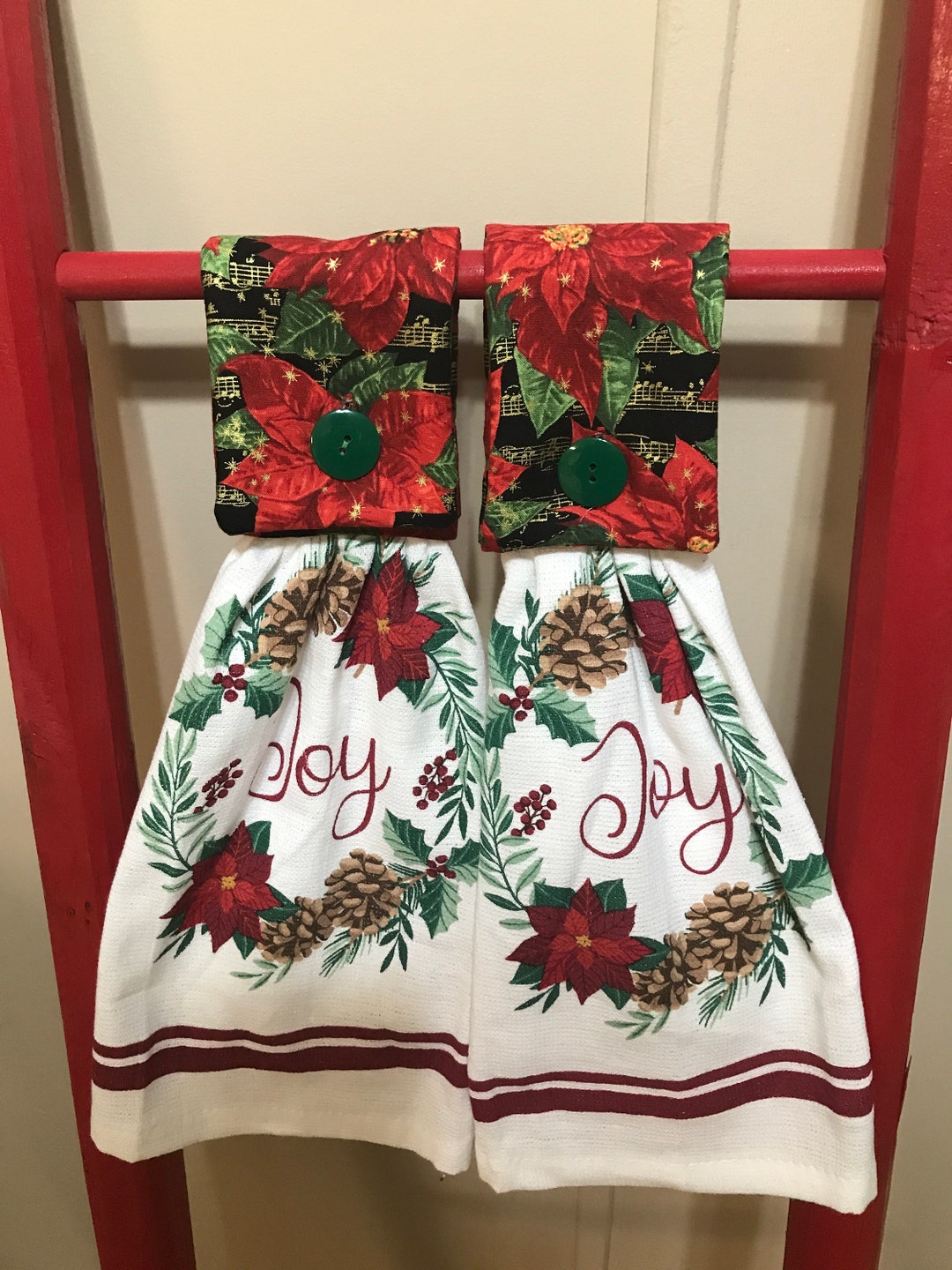 Two Pc. Kitchen Towels /kitchen Scarf/kitchen Towel/oven Hanging Towel ...