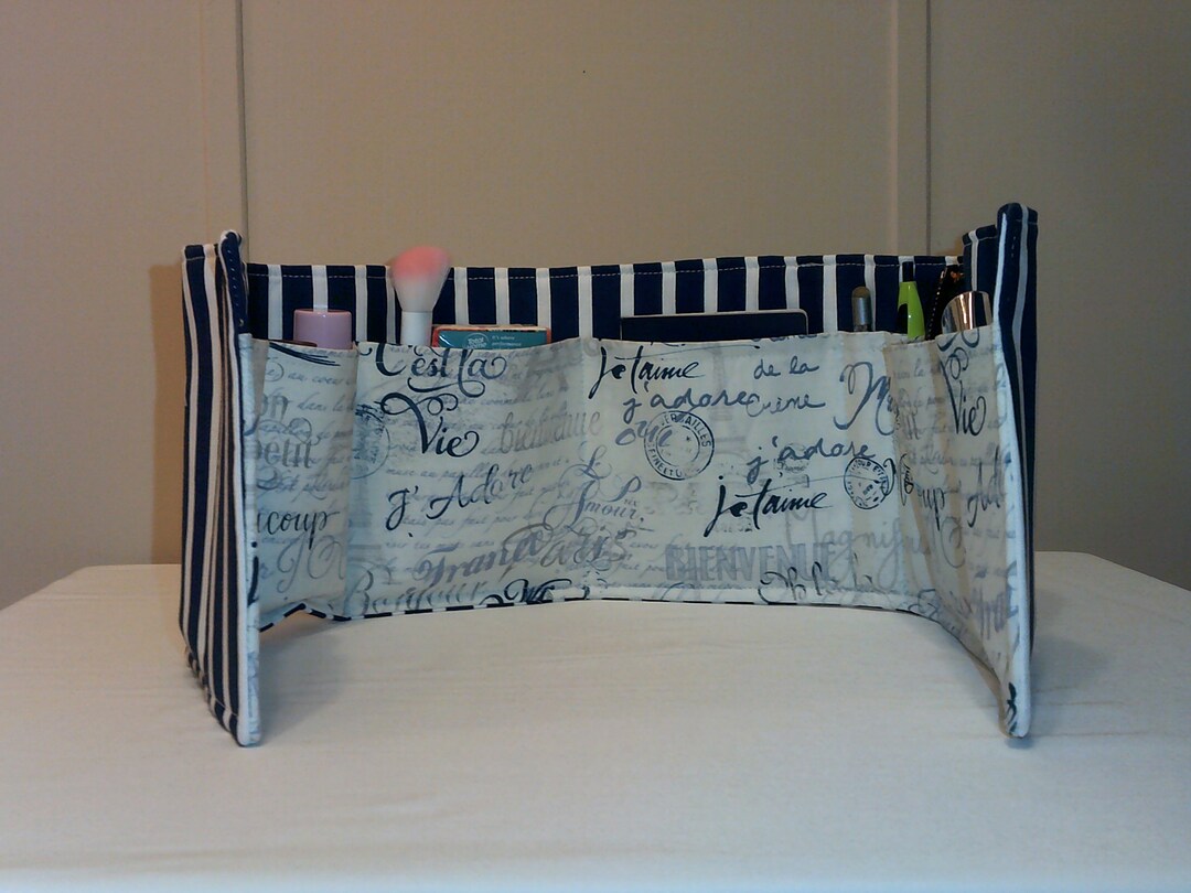 Navy Stripe/paris French/jetaime/ Design Purse Organizer Insert 29 ...