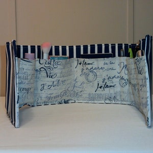 Navy Stripe/paris French/jetaime/ Design Purse Organizer Insert 29 ...