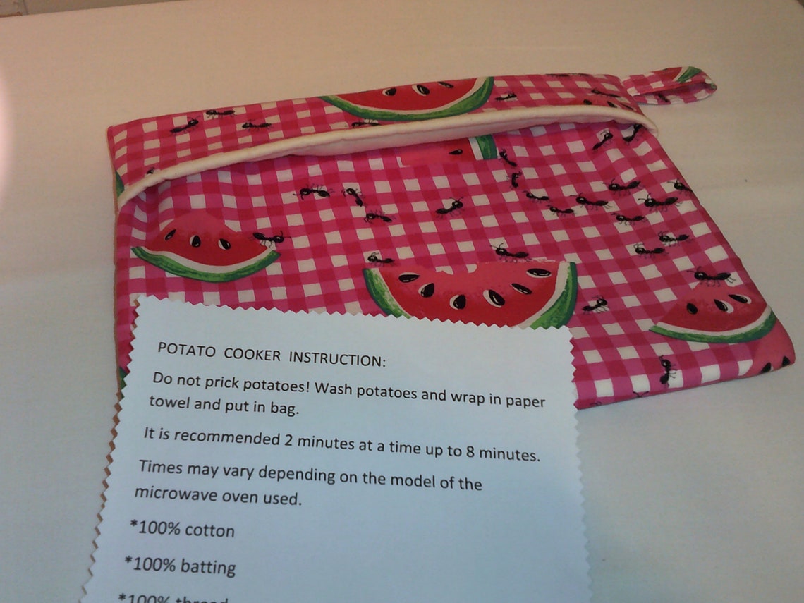 Large Microwave Potato Bag potato Express Pouch-perfect | Etsy