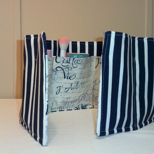 Navy Stripe/paris French/jetaime/ Design Purse Organizer Insert 29 ...