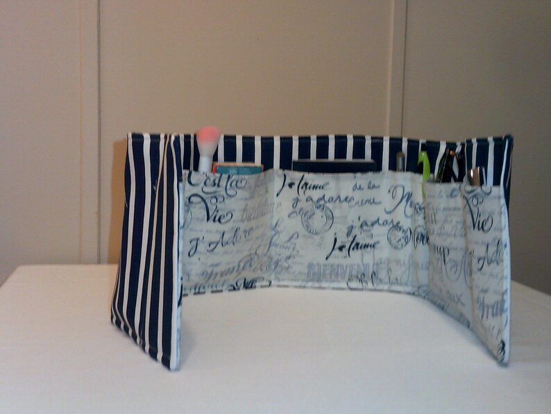 Navy Stripe/paris French/jetaime/ Design Purse Organizer Insert 29 ...
