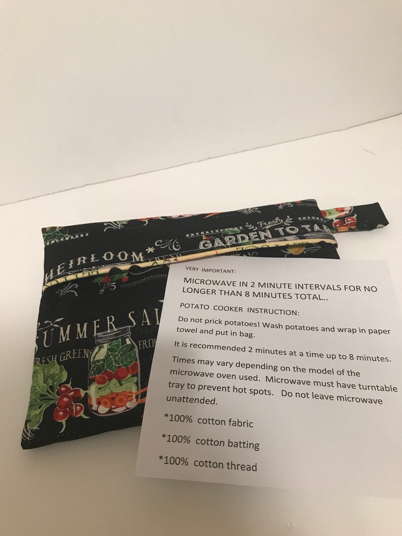 Large Microwave Potato Bag potato Express Pouch-perfect | Etsy