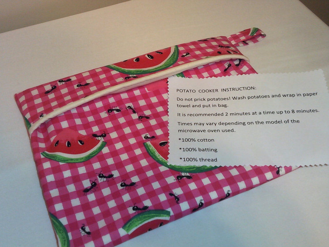 Large Microwave Potato Bag potato Express Pouch-perfect - Etsy