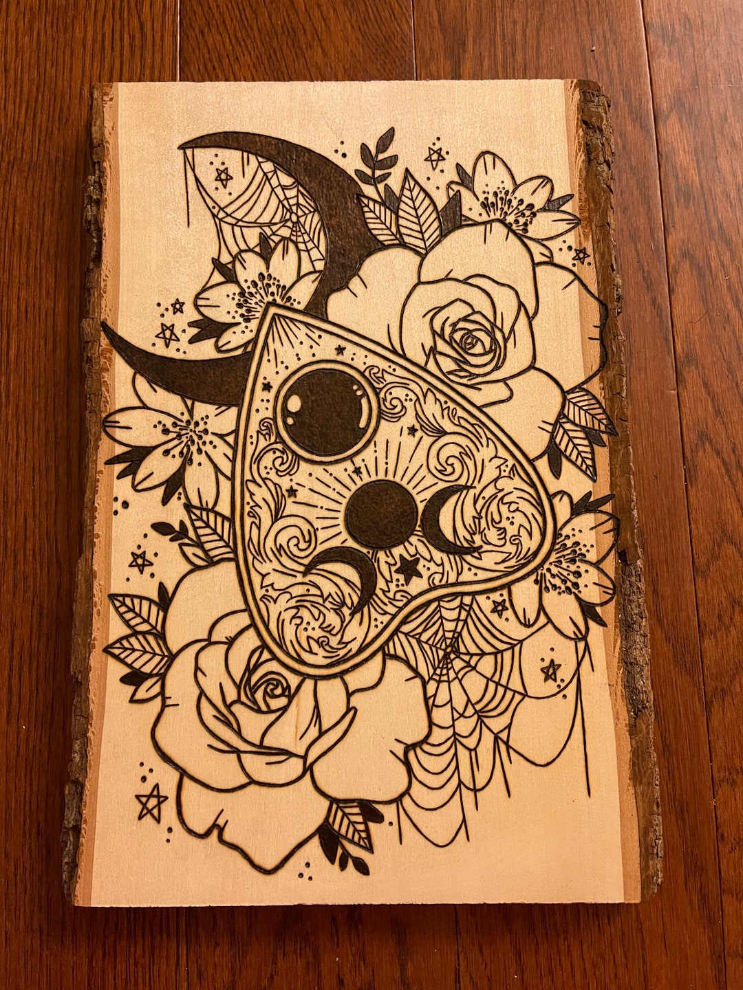 Ouija Board Wood Burning Art Decor - Etsy