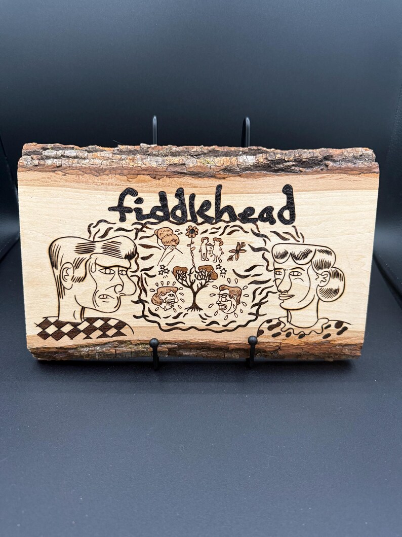 Fiddlehead Inspired Wood Burning Art Decor - Etsy