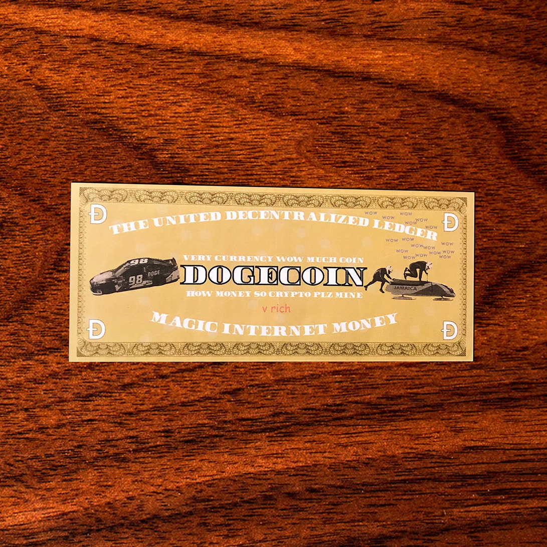 Dogecoin DOGE Paper Wallet / the ORIGINAL Dogecoin Dollar Bill - Etsy