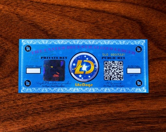 Dogecoin DOGE Paper Wallet / the ORIGINAL Dogecoin Dollar Bill - Etsy