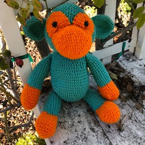 Marvin Monkey Amigurumi Stuffed Doll Stuffed Animal Plush Soft Custom ...