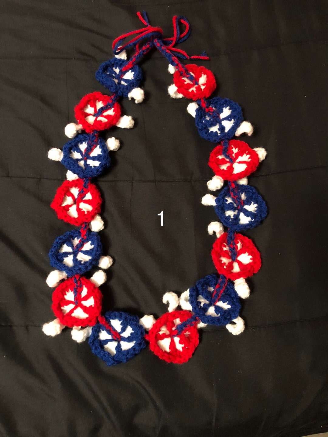 Crochet Flower Leis Custom Color Requests for Graduations Birthdays ...