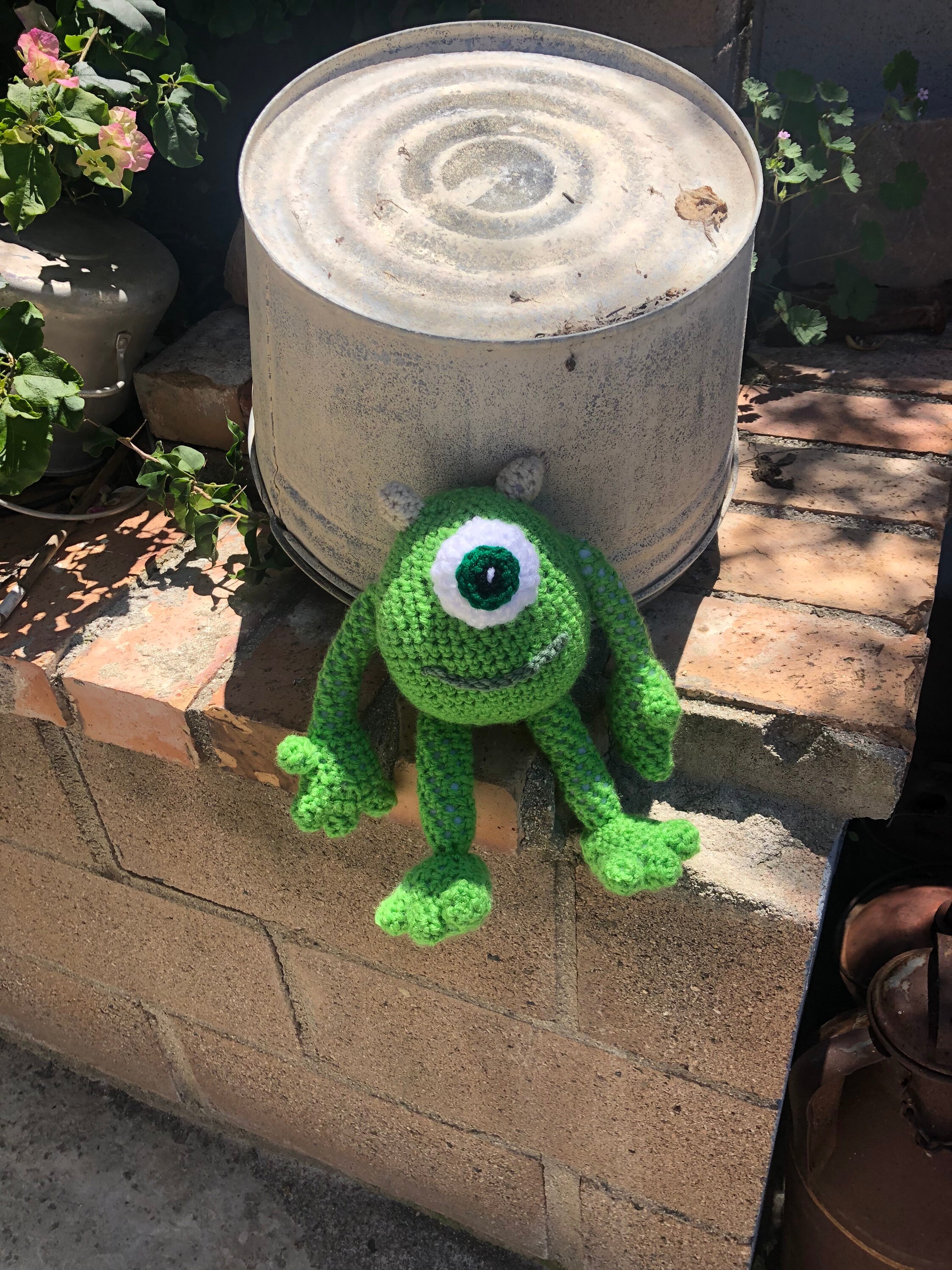 Monsters Inc Inspired Crochet Amigurumi Doll: Mike and Sully Stuffed ...