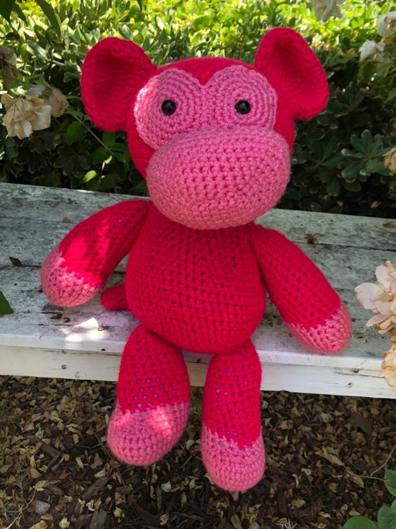 Marvin Monkey Amigurumi Stuffed Doll Stuffed Animal | Etsy
