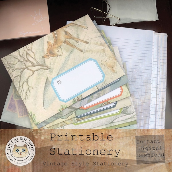 Winter Printable Stationery - Etsy