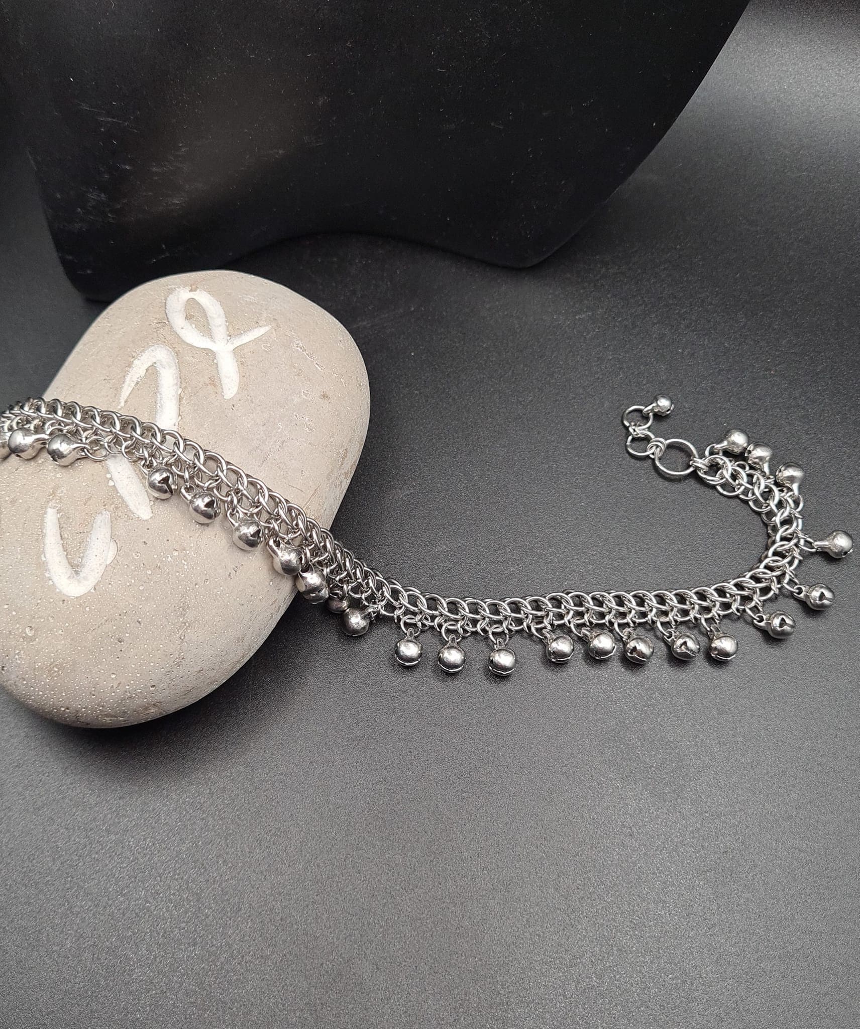 Stainless Steel Chainmail Jingle Bells Anklet or Bracelet for - Etsy Israel