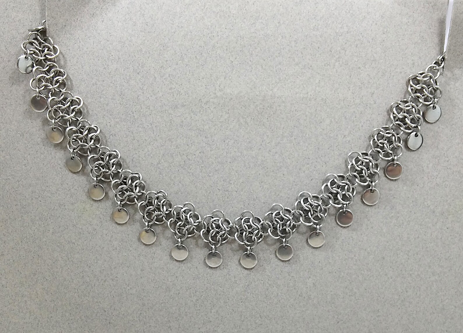 Made to Order Stainless Steel Chainmail Tiny Coins Anklet or - Etsy