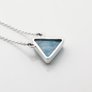 Larimar Triangle Necklace | 100% Handmade Jewelry | Dominican Larimar ...