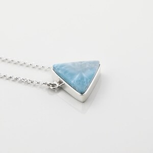 Larimar Triangle Necklace | 100% Handmade Jewelry | Dominican Larimar ...