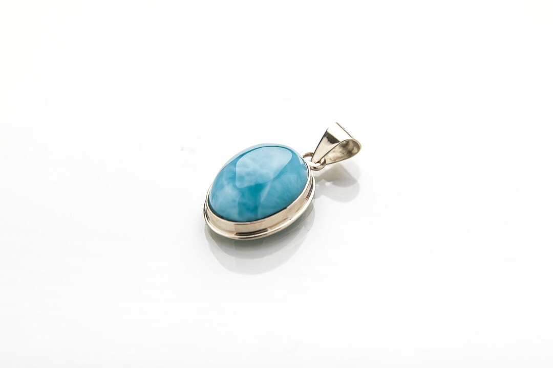 Larimar Gold Pendant Krishna | Larimar and Gold Jewelry | Caribbean ...