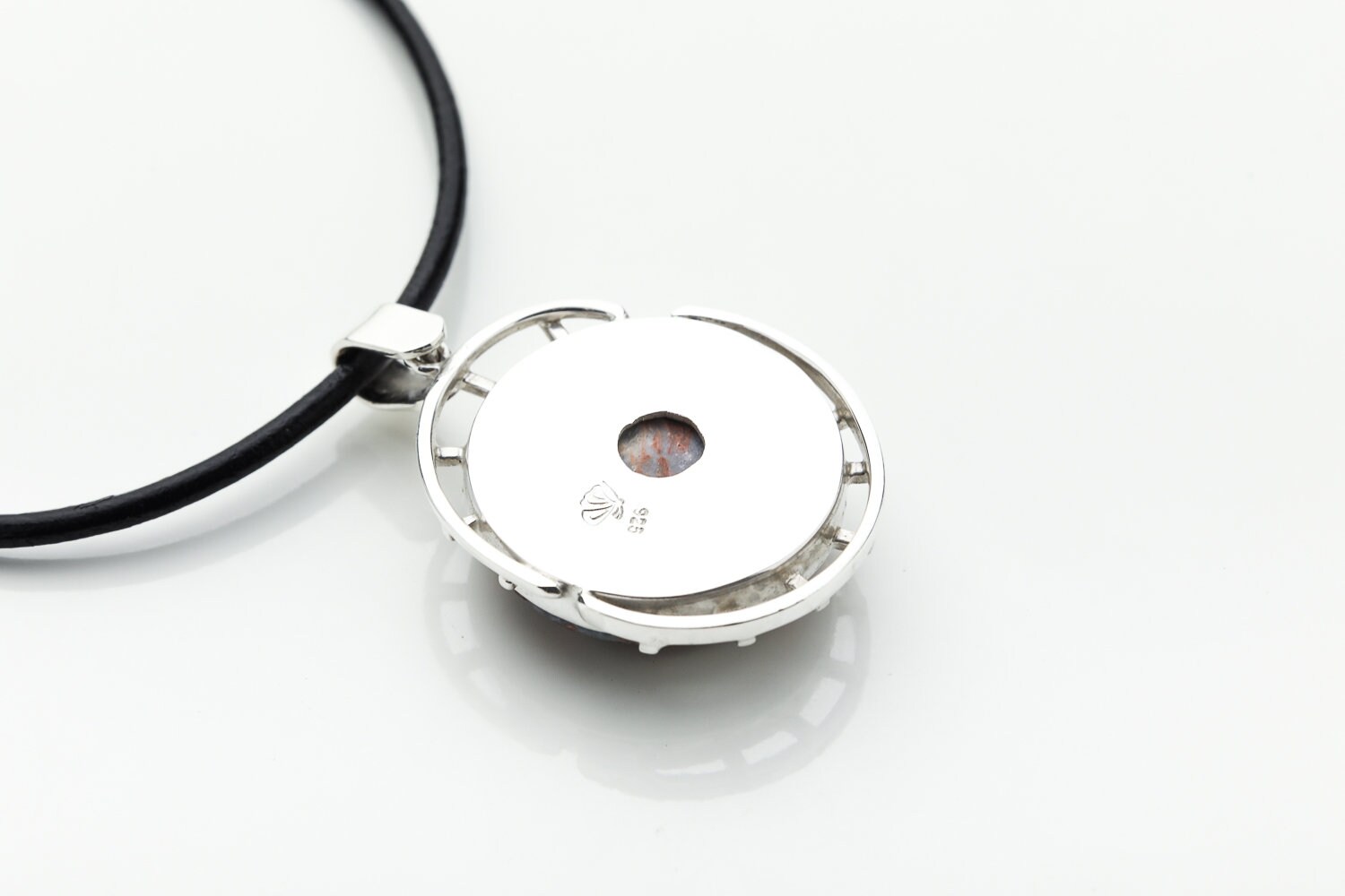 Red Larimar Stone Pendant Adara Stone from Caribbean Round | Etsy