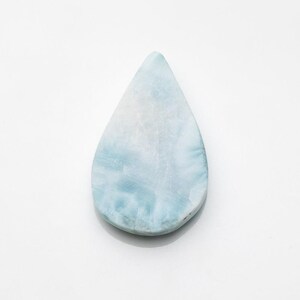 Large Larimar Cabochon Rory | 220 Ct, 44 Grams, 1.6 Oz | Real Larimar | Blue Stone | Handcrafted ...
