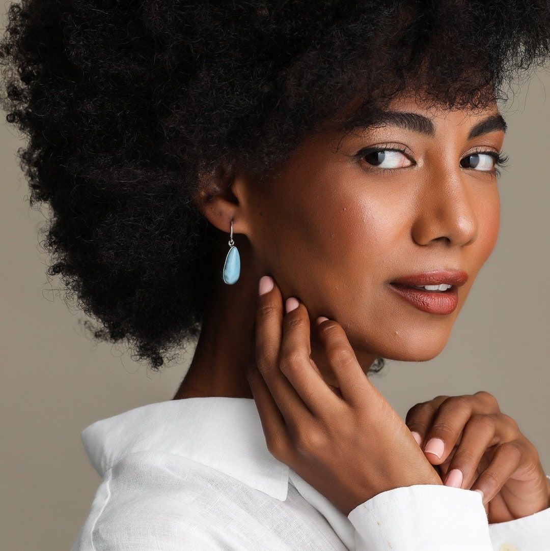 Larimar Earrings Banes Fine Larimar Jewelry Dominican Stone Handcrafted ...