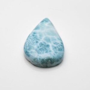 Large Larimar Cabochon Rory | 220 Ct, 44 Grams, 1.6 Oz | Real Larimar | Blue Stone | Handcrafted ...