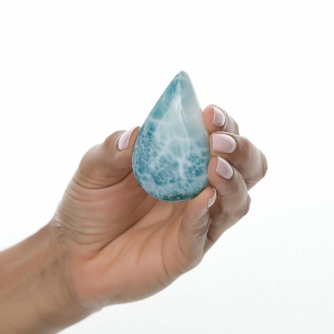 Large Larimar Cabochon Rory | 220 Ct, 44 Grams, 1.6 Oz | Real Larimar ...