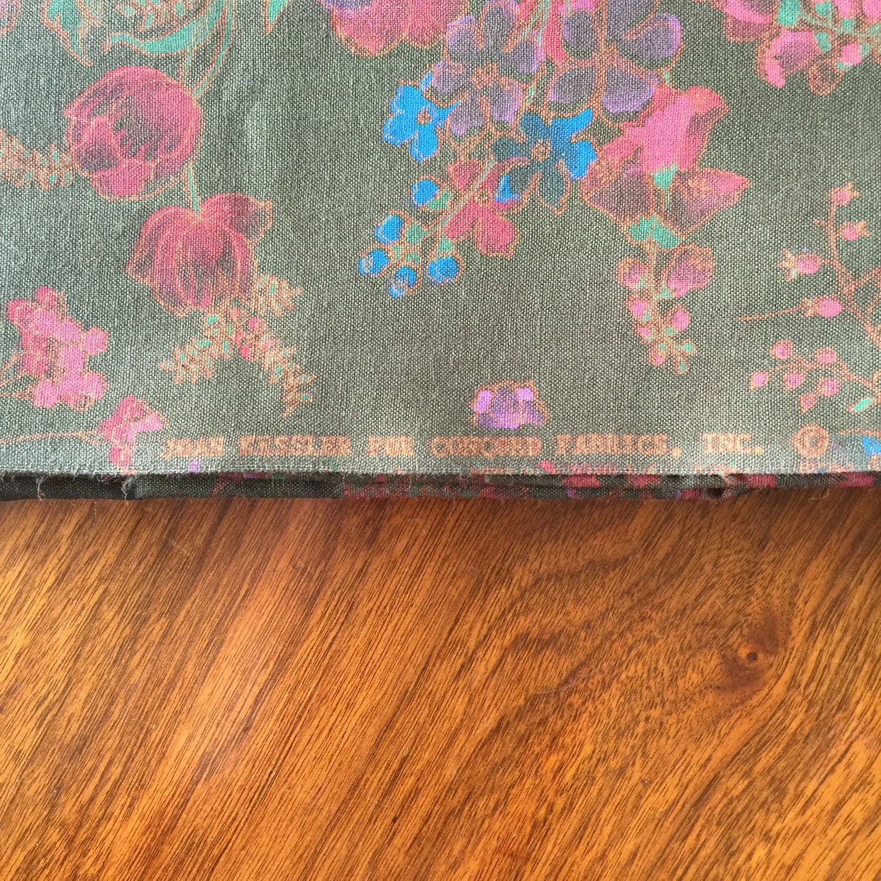 Joan Kessler Concord Fabric Dark Gold Floral 2 Yards - Etsy