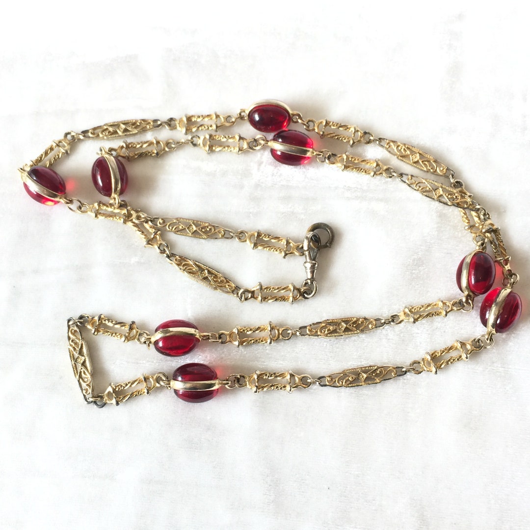 Watch Chain Lorgnette Revival Faux Pools of Light Costume - Etsy