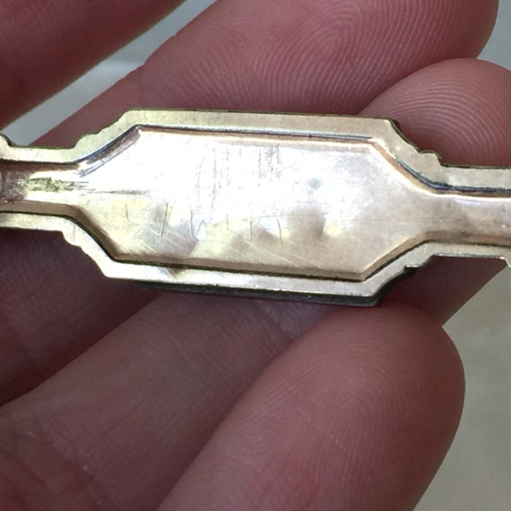 Sail Boat C Clasp Gold Filled Pin Victorian Etched Ba… - Gem