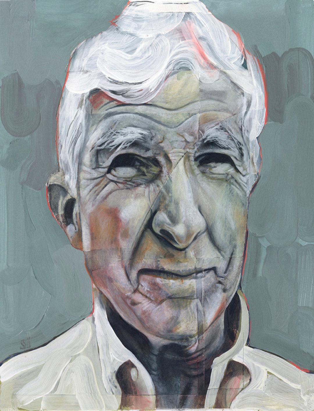 John Updike Portrait - Archival Art Print by Scott Laumann - Etsy