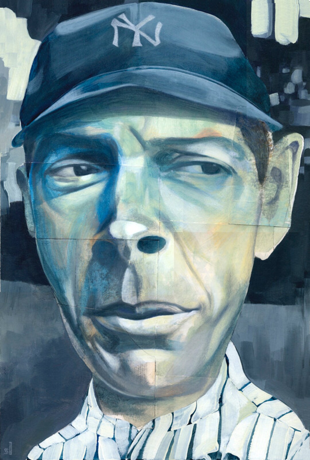 Joe Dimaggio Portrait - Archival Art Print by Scott Laumann - Etsy