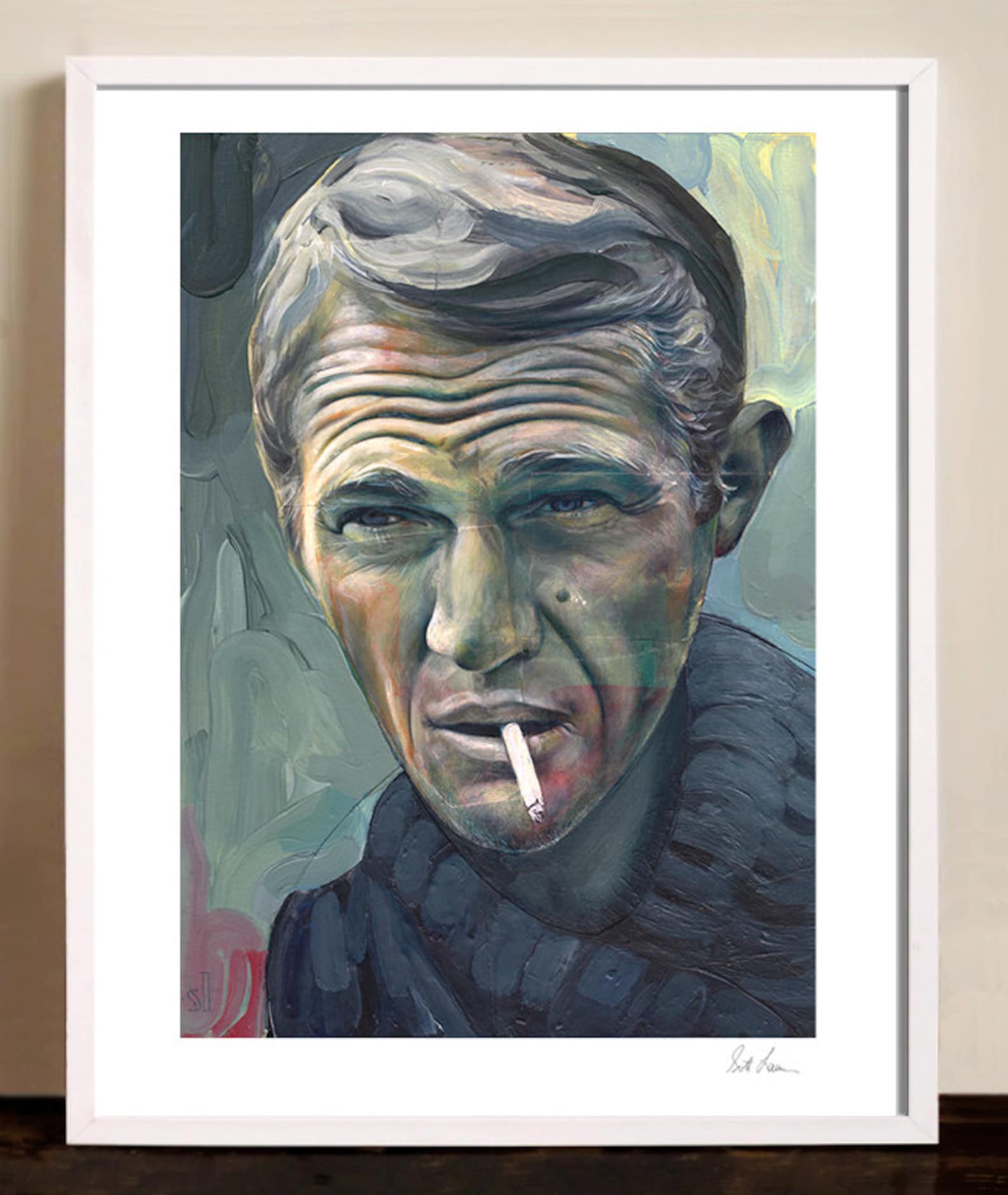 Steve Mcqueen Portrait - Archival Art Print by Scott Laumann - Etsy