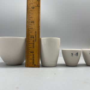 Coorstek Antique Porcelain Lab Crucibles and Strainer, Filter, Coors ...