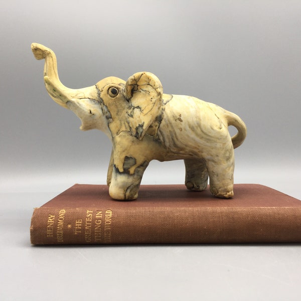 Carved Bone Elephant - Etsy