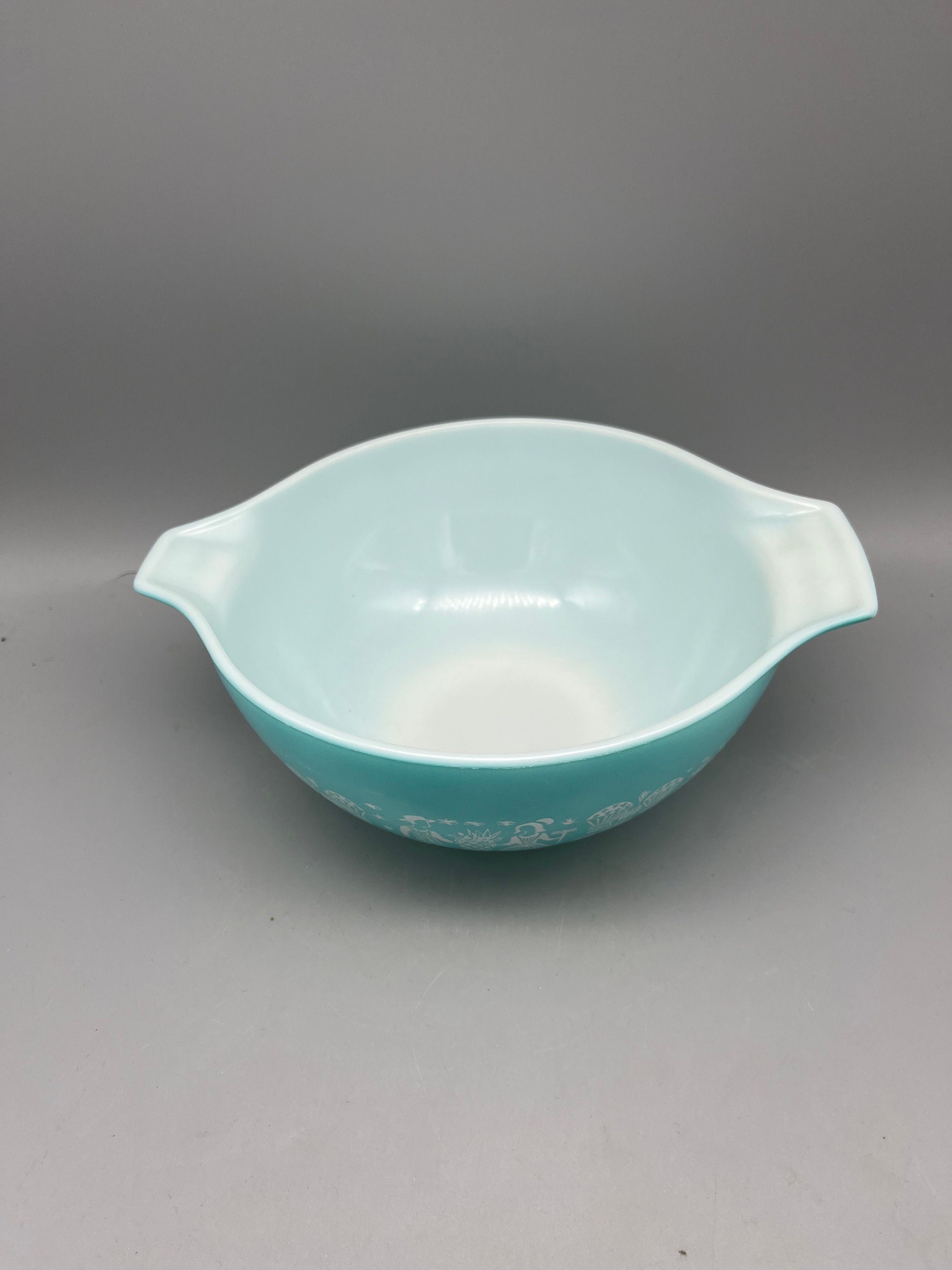 Pyrex Amish Butter Print Cinderella Turquoise and White, Vintage ...